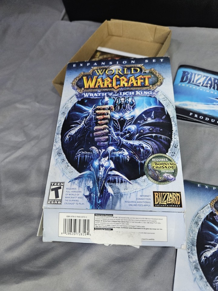 World of Warcraft: Wrath of the Lich King (PC, 2008) Expansion Set Game ...