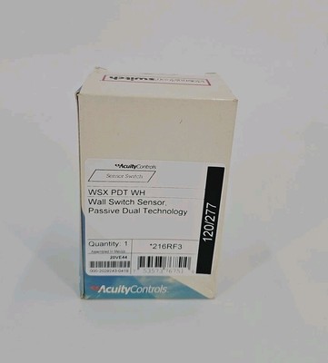 Acuity Controls WSX PDT WH Passive Dual Technology Wall Switch Sensor ...