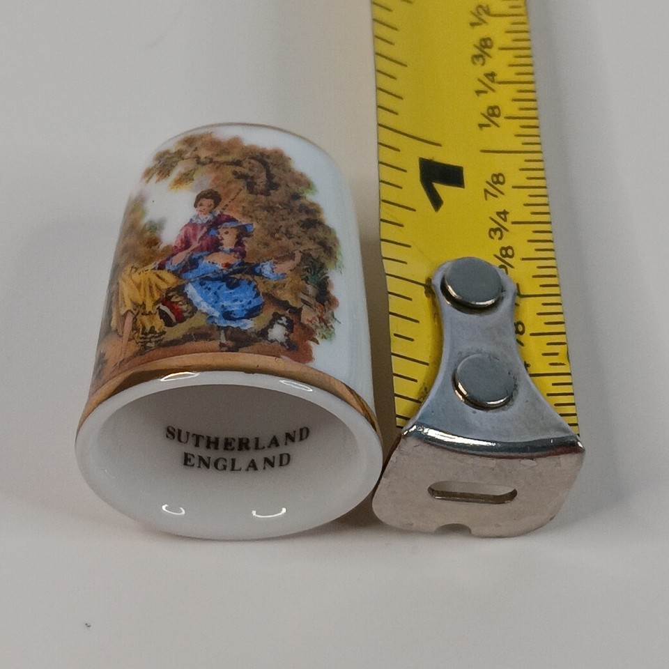 Victorian Era Style Art Thimble Sutherland England | eBay