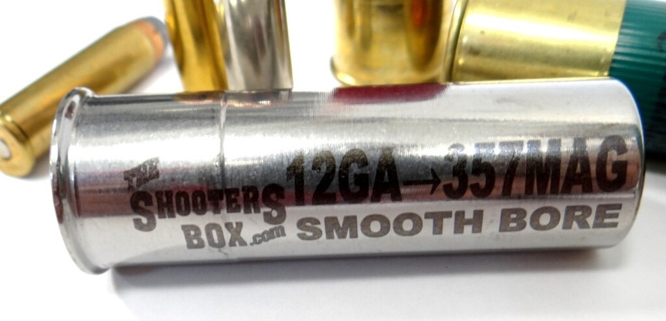 12GA to 357 Magnum Shotgun Adapter - Chamber Reducer - Stainless - Free ...