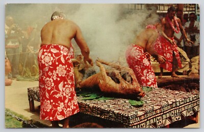 Postcard Luau Pig Honolulu Hawaii NH1 | eBay