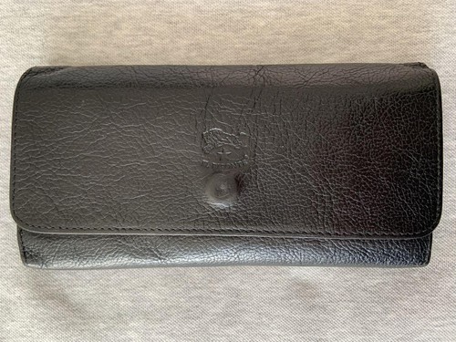 IL BISONTE leather long wallet Black 9.5×18.5cm | eBay