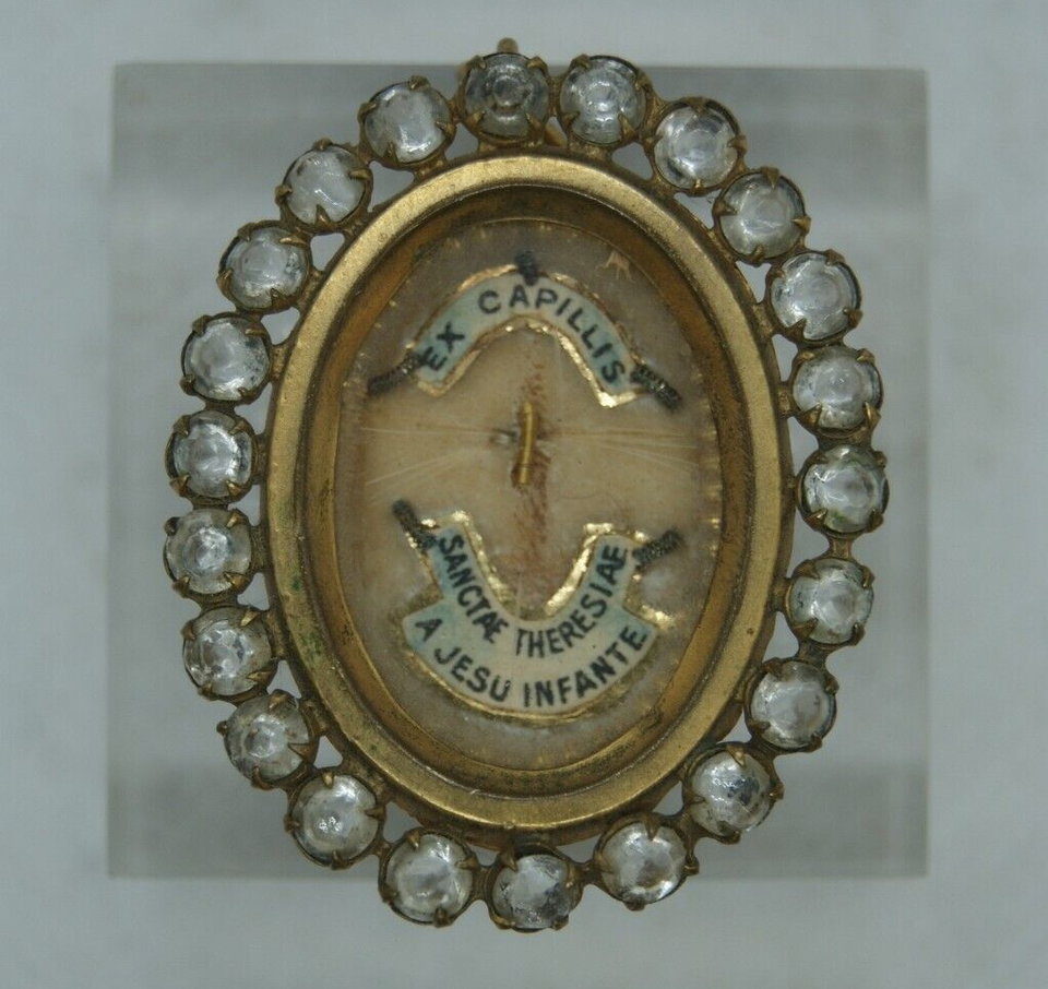 EX CAPILLIS ST THERESE of LISIEUX RELIQUARY 1ST CLASS RELIC WAXSEALED ...