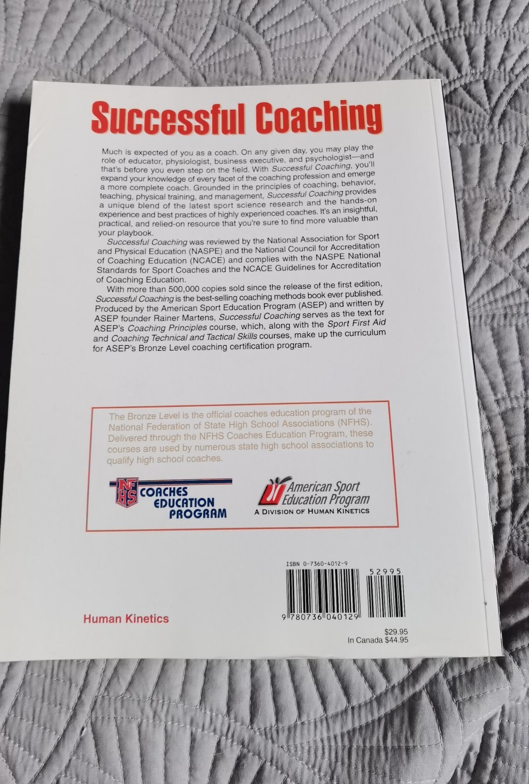 Successful Coaching by Rainer Martens (Paperback, 2004) for sale online | eBay