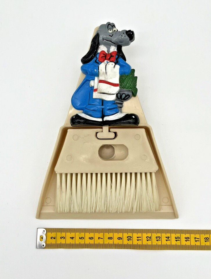 Dust Pan Dog Butler Hanging Hand Brush Whisk Crumb Catcher Rare Hartin ...