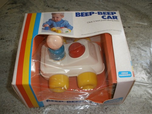 NEW NOS Vintage Child Guidance Toy Beep Beep Car 1982 | eBay
