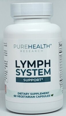 Pure Health Research Lymph System Support 60 Capsules New Sealed Exp ...