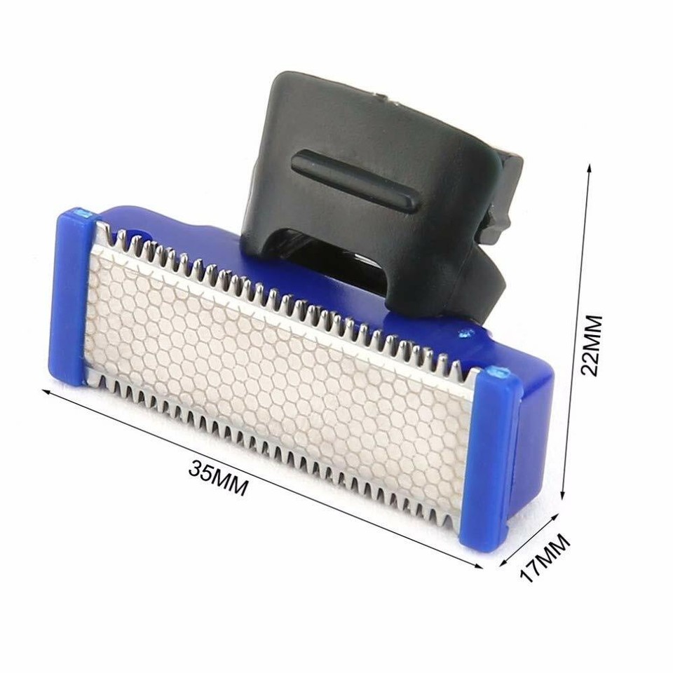 2x Double-Sided Replacement Heads For Micro Solo Mens Shaver Electric ...