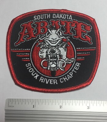 South Dakota ABATE Sioux River Chapter Patch, Biker Motorcycle Club ...