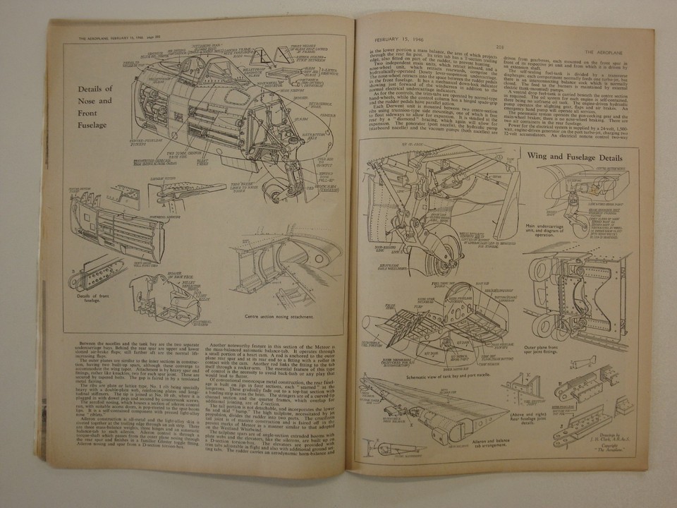 Aeroplane 15 Feb 1946 (Fairey Spearfish Cutaway, Gloster Meteor, Miles ...
