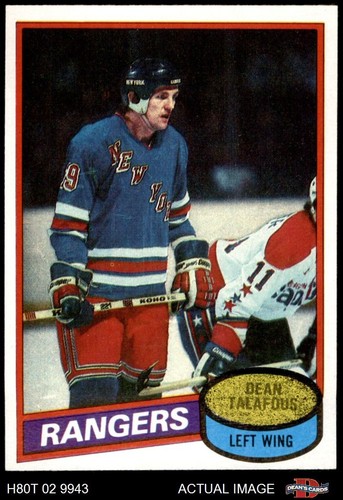 1980 Topps #132 Dean Talafous Rangers-Hockey 7 - NM | eBay