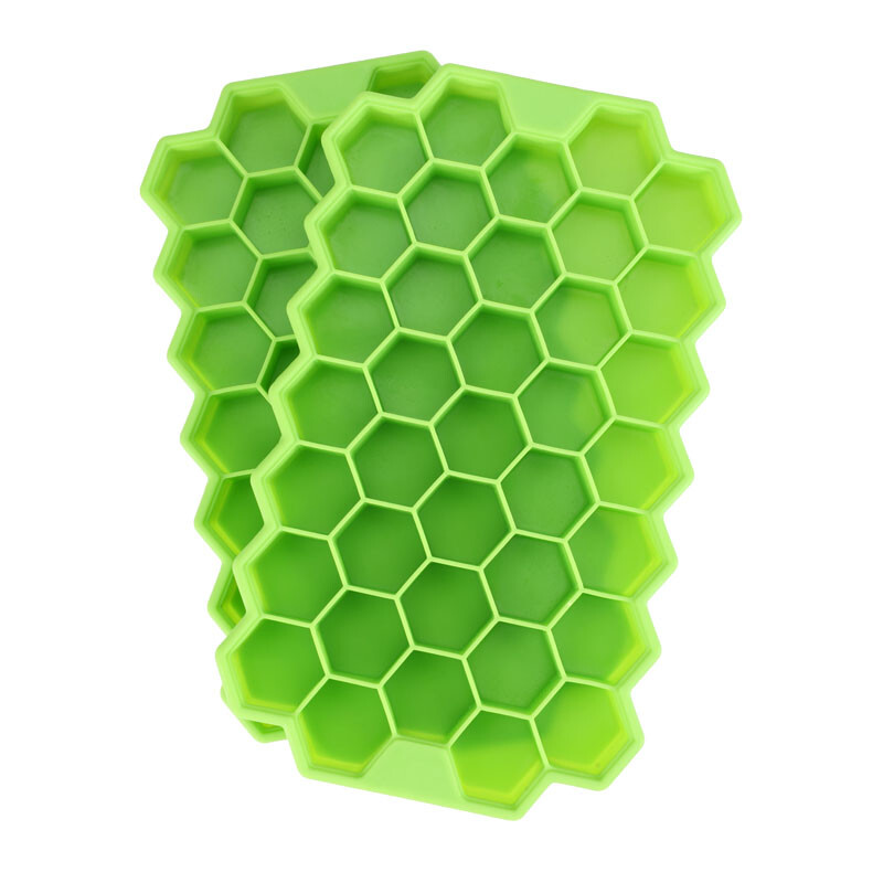 Premium Ice Cube Trays Silicone Hexagonal Ice Cube Molds with Sealing ...