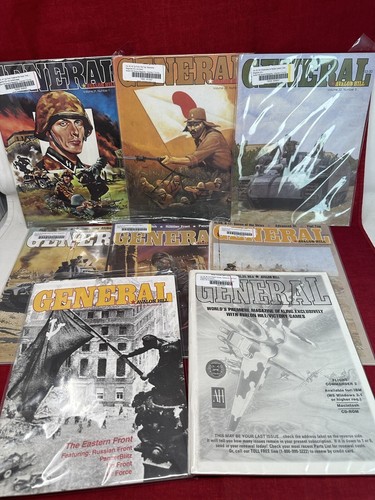 8 The General Magazine by Avalon Hill Vol & Numbers In Description VTG ...