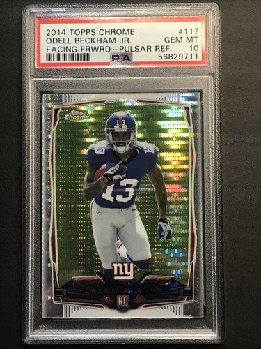2014 Topps Chrome #117 Odell Beckham Jr. RC Rookie Card PSA 10 Pulsar ...