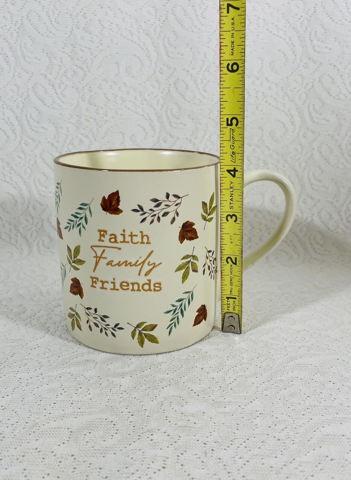 Global Design Connections Leaves Coffee Mug Tea Cup Faith Family ...