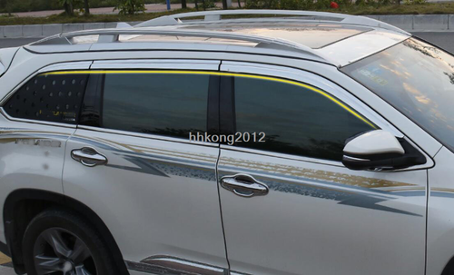 Chrome Window Visors Vents Sun Rain Guard Cover For 2014-2019 Toyota ...