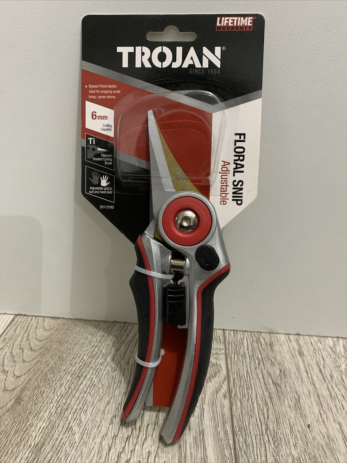 Trojan Flora Snip, Adjustable grip, 6mm cutting capacity, Titanium ...