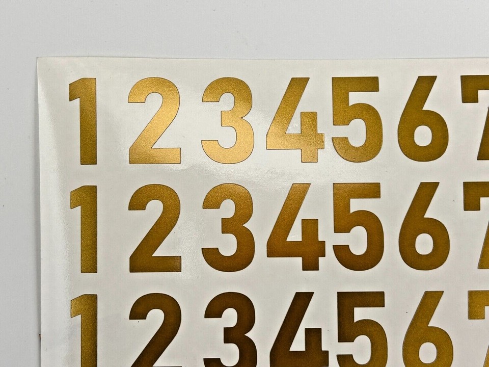 3X Alphabet & 0-10 Vinyl Decal Numbers - Mailbox, Wall, Address, Locker ...