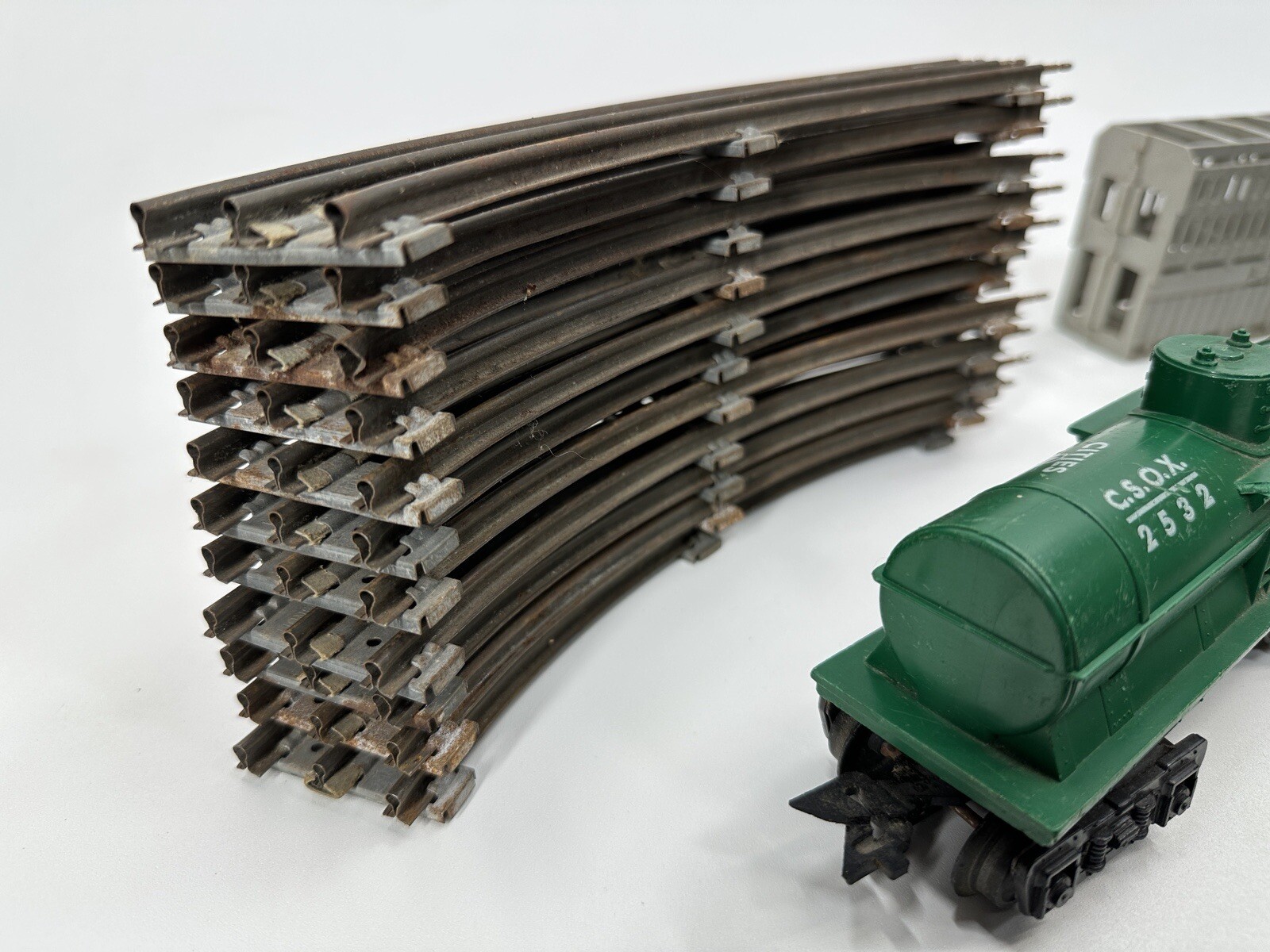 Vintage Lionel & MARX Train Track Lot Tracks Cars Transformer 1063 ...