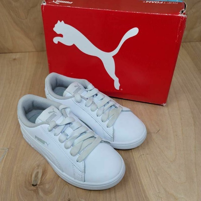 Puma Smash Unisex Kids Athletic Shoes White 36532402 Foam Insole Low ...