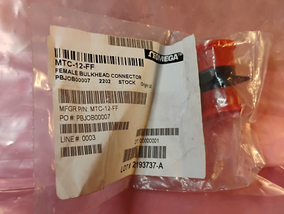 OMEGA MTC-12-FF Female Bulkhead Connector MS24264R12T12SN - Fast Ship ...