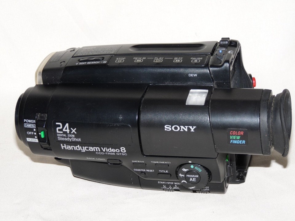 Sony CCD-TR98 Stereo 8mm Video8 Camcorder Camera VCR Player Video ...
