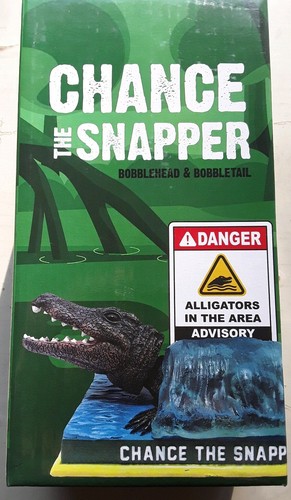 Chance The Snapper Humboldt Park Lagoon Alligator Bobble Head Rare #16 of #2019 | eBay