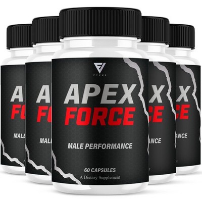 (5 Pack) Apex Force Max Performance Supplement, ApexForce Pills (300 ...