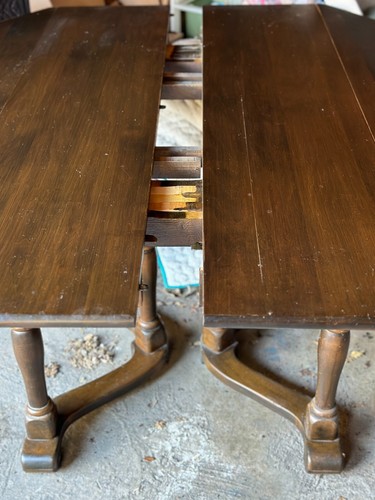 Antique Sprague Carleton Maple Dining Table w/ 2 Leaves and 4 Chairs | eBay