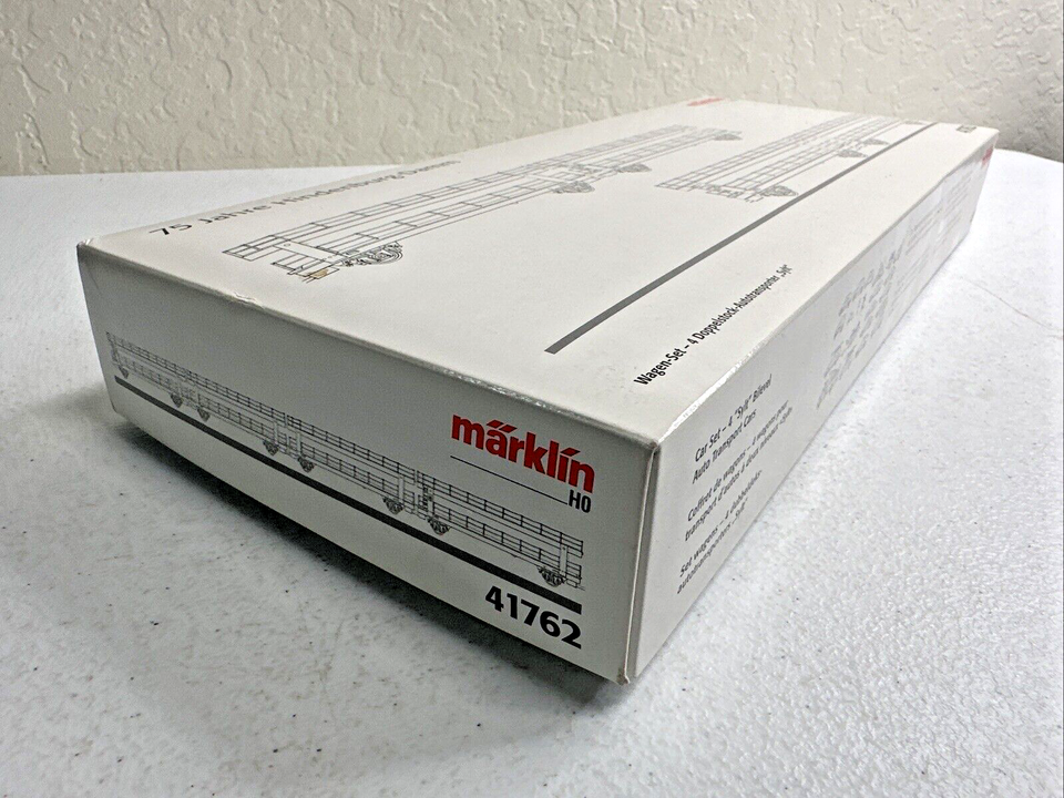 Märklin HO 41762 Four Car Set "Sylt" Bilevel Auto Transport Cars HO ...