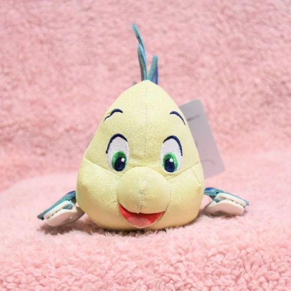 Tokyo Disney Resort The Little Mermaid Flounder Plush Shoulder Clip ...