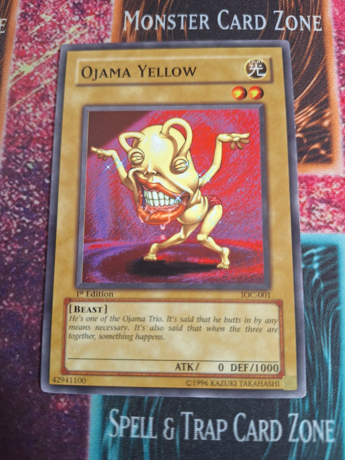 Yu-Gi-Oh! Ojama Yellow Invasion of Chaos IOC-001 Common 1st Edition ...