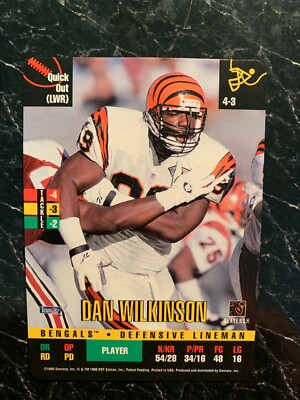 Dan Wilkinson 1995 DONRUSS RED ZONE CARD Cincinnati Bengals | eBay