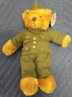 Stuffed US Army United States Army Bear Plushland Toy Co Animal 6" FREE ...