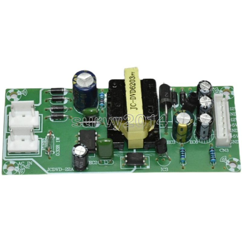 DVD Universal Power Supply Board EVD Switching Power Supply +5V +12V ...