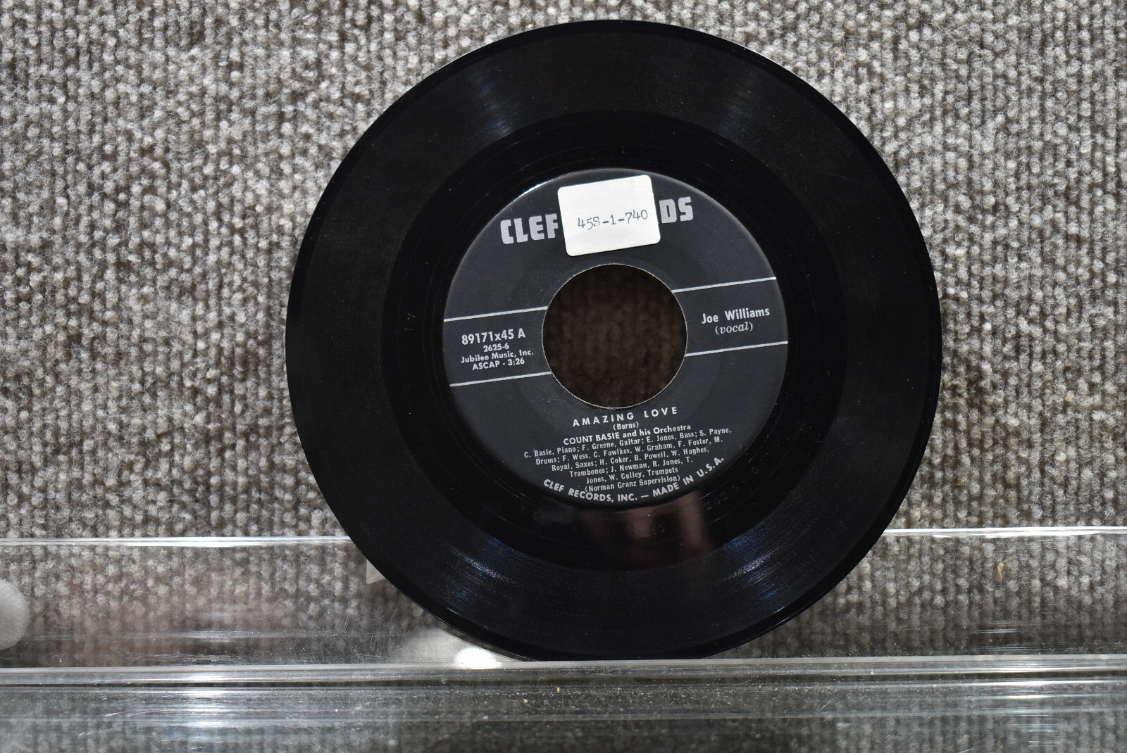Count Basie Orchestra "Amazing Love / Magic" Clef Records 7" 1956 | eBay