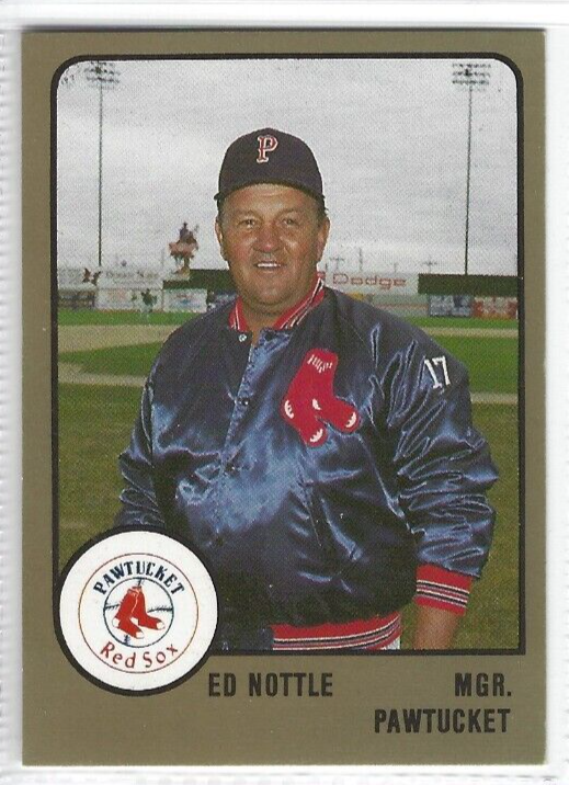 1988 Pawtucket Red Sox (Triple A-Boston Red Sox) Ed Nottle | eBay