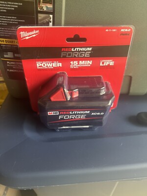 NEW Milwaukee M18 FORGE RED LITHIUM XC6.0 Battery Pack - Black 48-11 ...