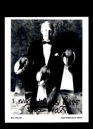 Bill Walsh JSA Cert Signed 8x10 Photo Autograph | eBay