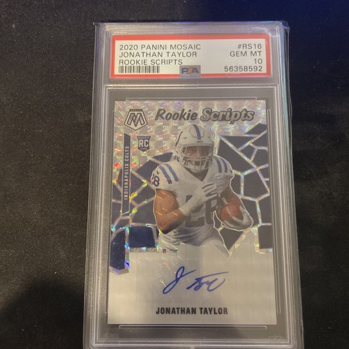 2020 Panini Mosaic - Rookie Scripts #RS16 Jonathan Taylor (AU, RC) | eBay
