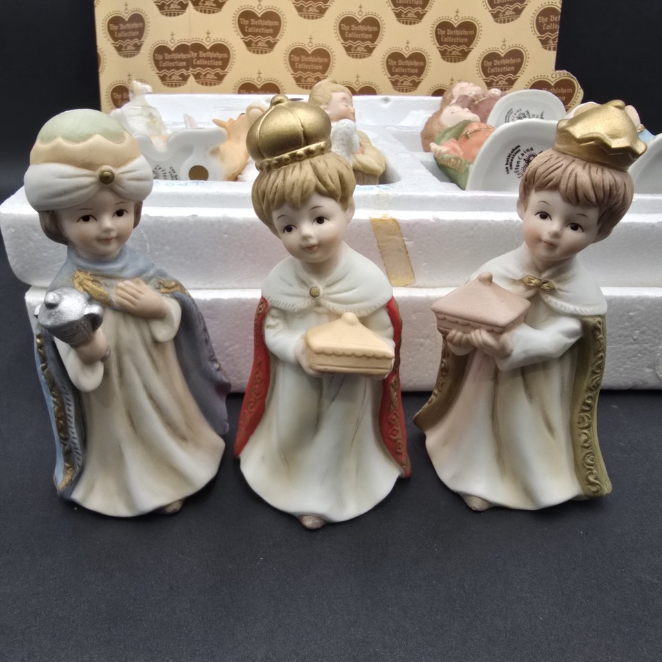 Lefton China The Bethlehem Collection 1986 Children Christmas Nativity ...