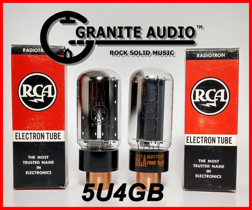 RCA 5U4GB TUBE. Matched Pair. NOS, New In Box. Test 58 to 62 on TV7-D/U ...