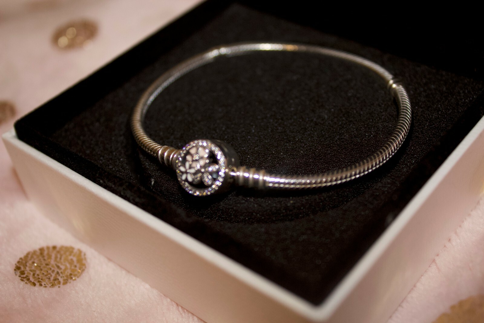 Genuine Pandora Sterling Silver Enamel Poetic Blooms Bracelet 590744CZ ...