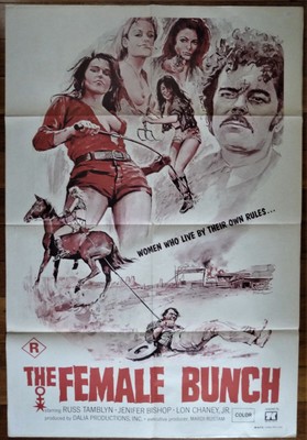 THE FEMALE BUNCH Original 1971 Australian One Sheet Movie Poster ...