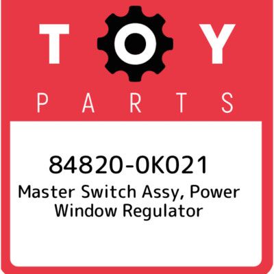 84820-0K021 Toyota Master switch assy, power window regulator ...