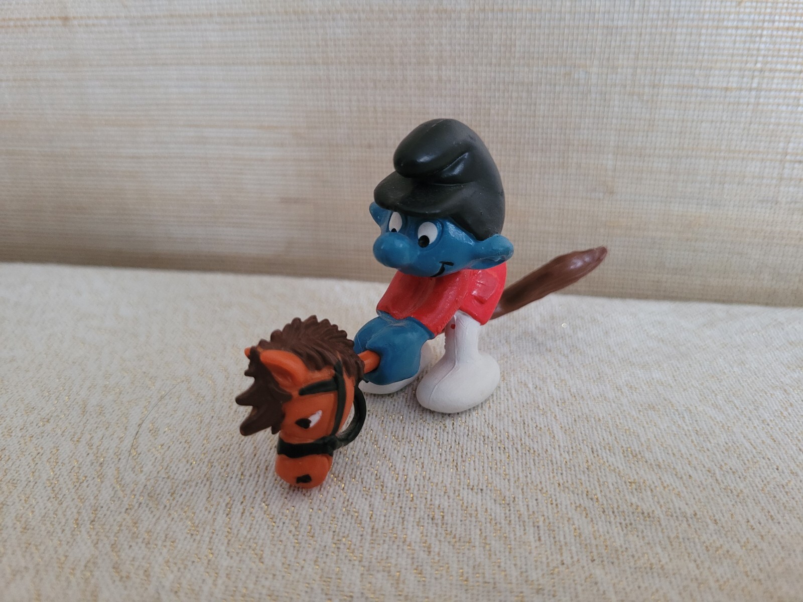 Smurfs Super Hobby Horse Smurf Vintage PVC Figure Peyo Schleich 1980 | eBay