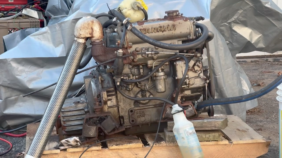 YANMAR 3GMF w/ Kanzaki KM3-A Transmission Marine Diesel Engine motor ...