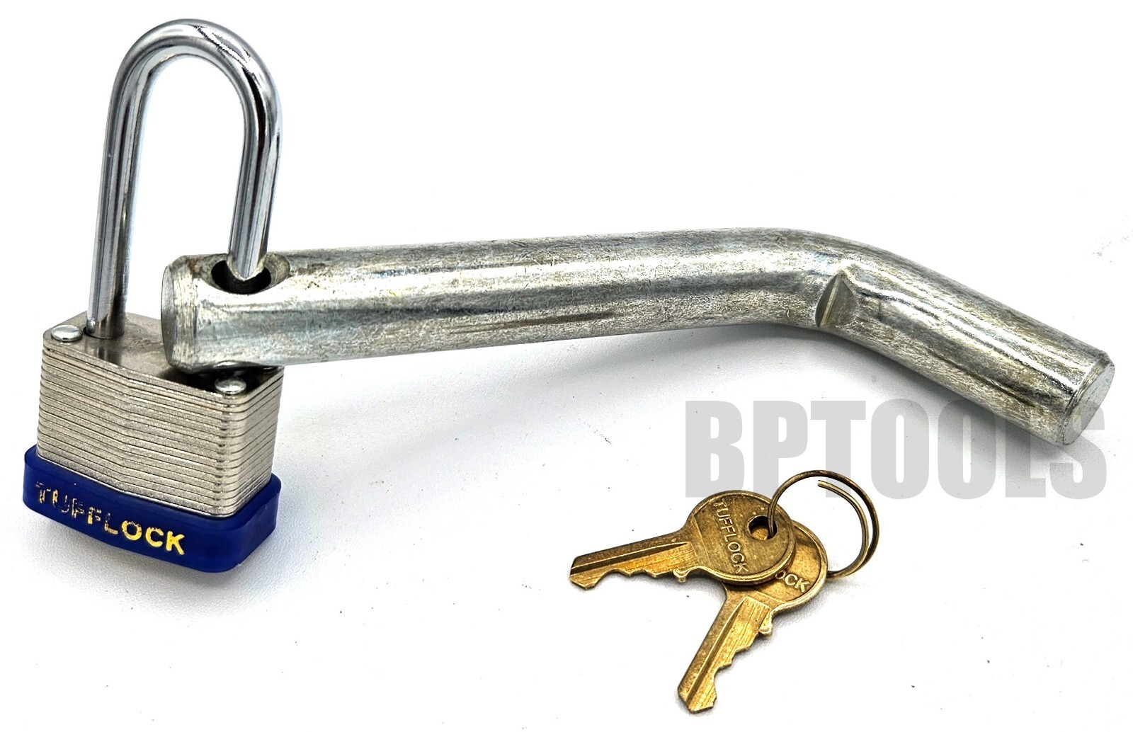 5/8" Hitch Pin Lock with 30mm Laminated Lock Brass Keys Trailer Hitch ...