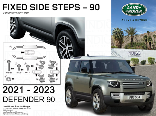 Genuine Land Rover FIXED SIDE STEPS 2021-2024 DEFENDER 90 VPLEP0524 | eBay