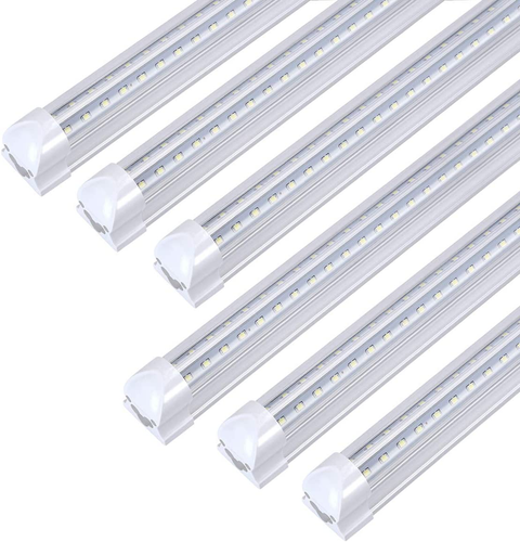 8FT LED Light Fixtures 72W, 8FT LED Shop Light 5000K Daylight White ...